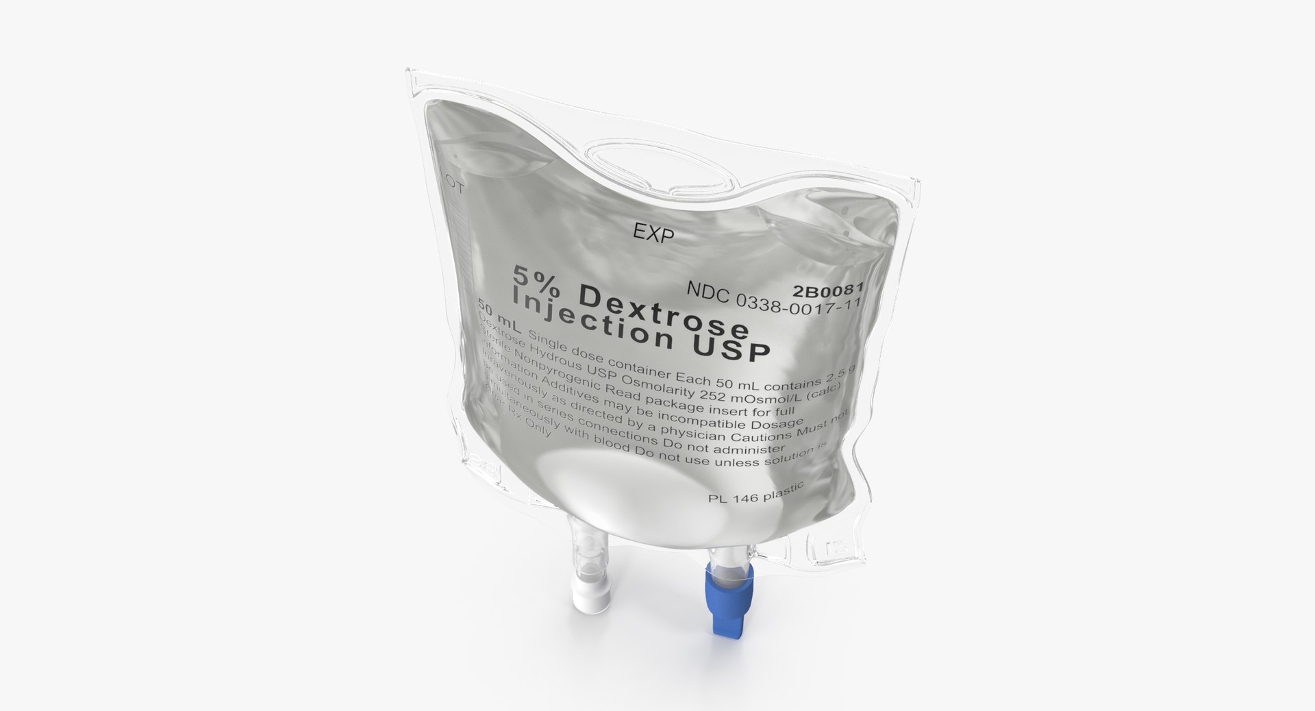 3d Model Of Iv Bag