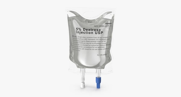 3d model of iv bag