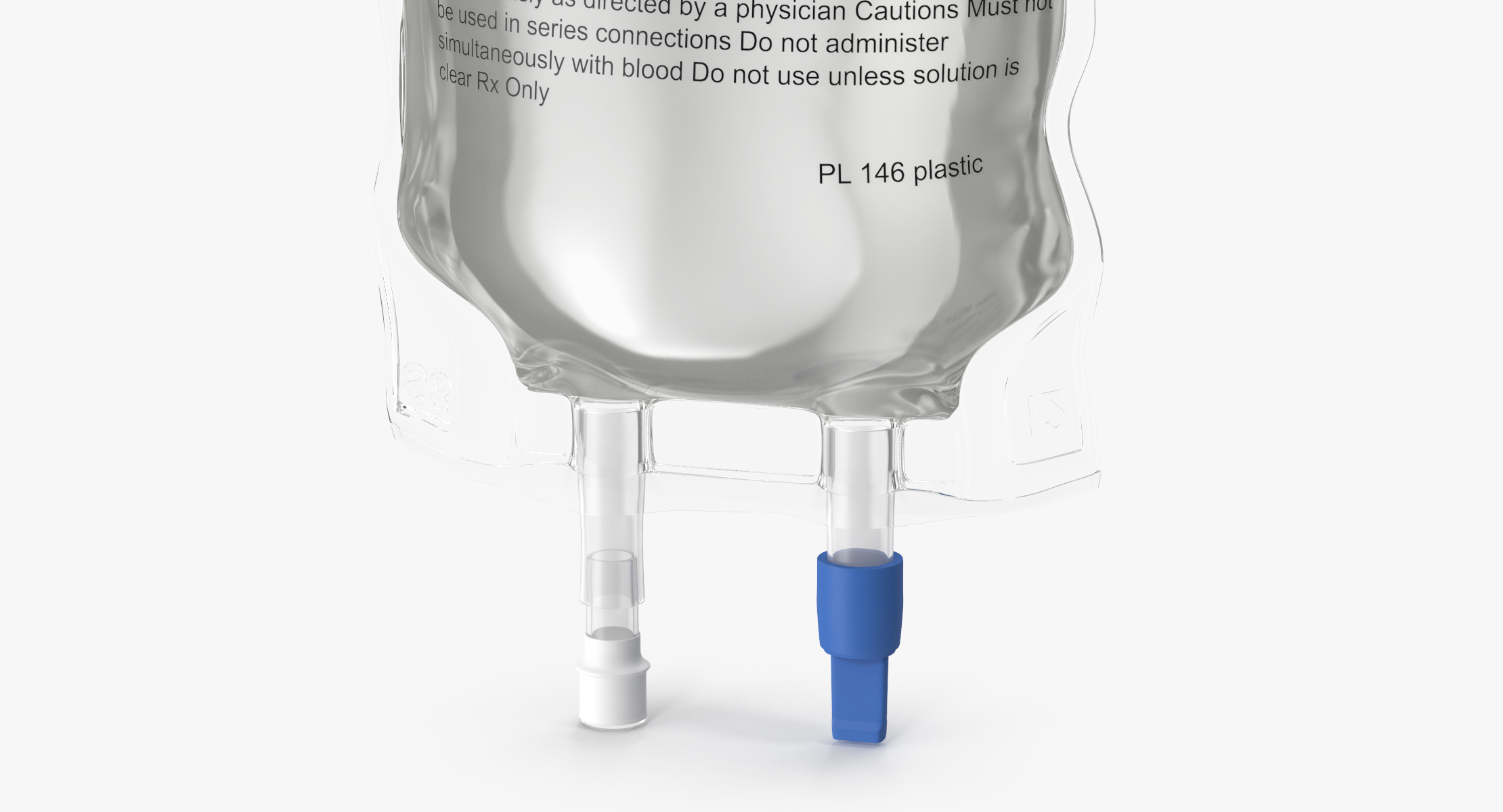 3d model of iv bag