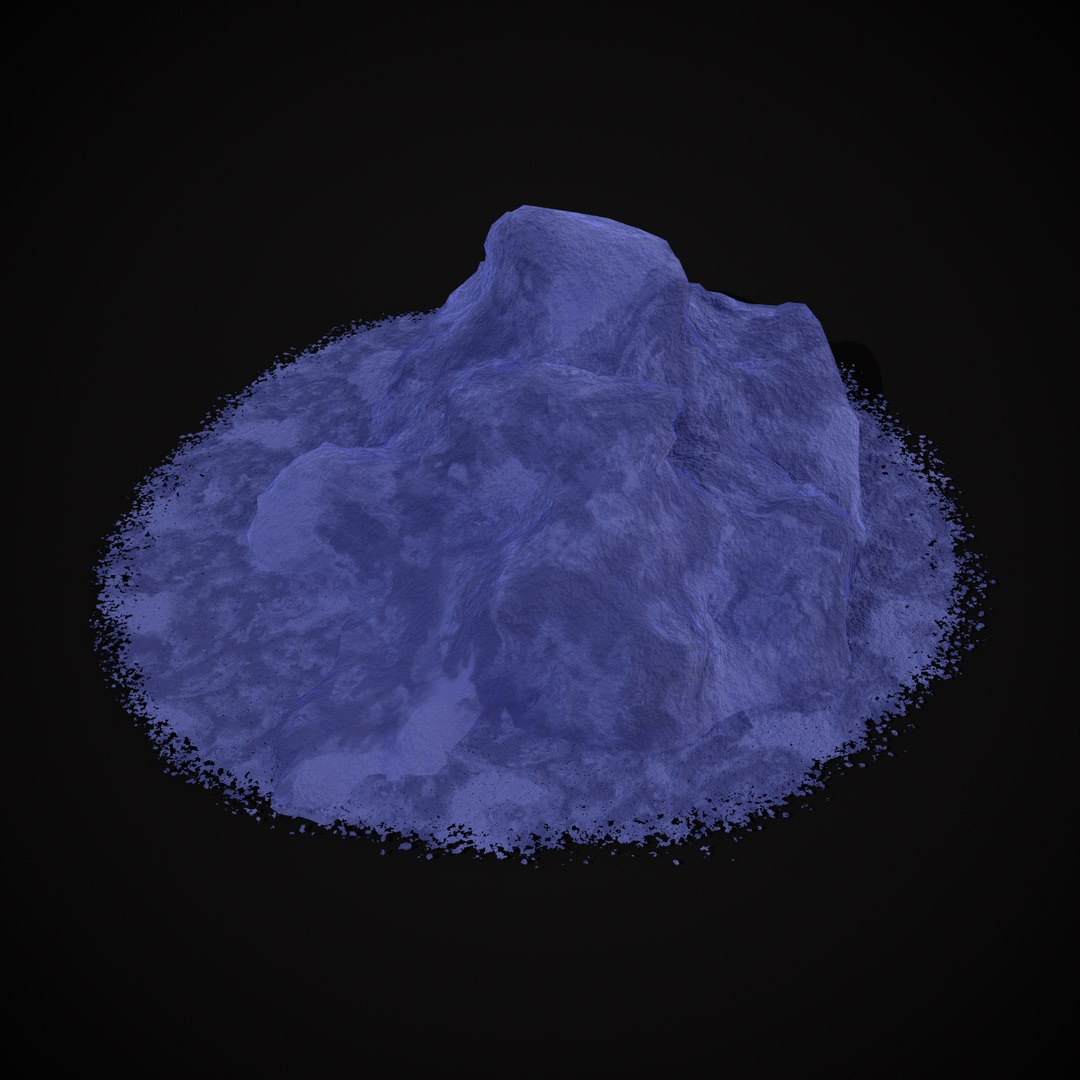 3D Blue Powder Piles - TurboSquid 2035014