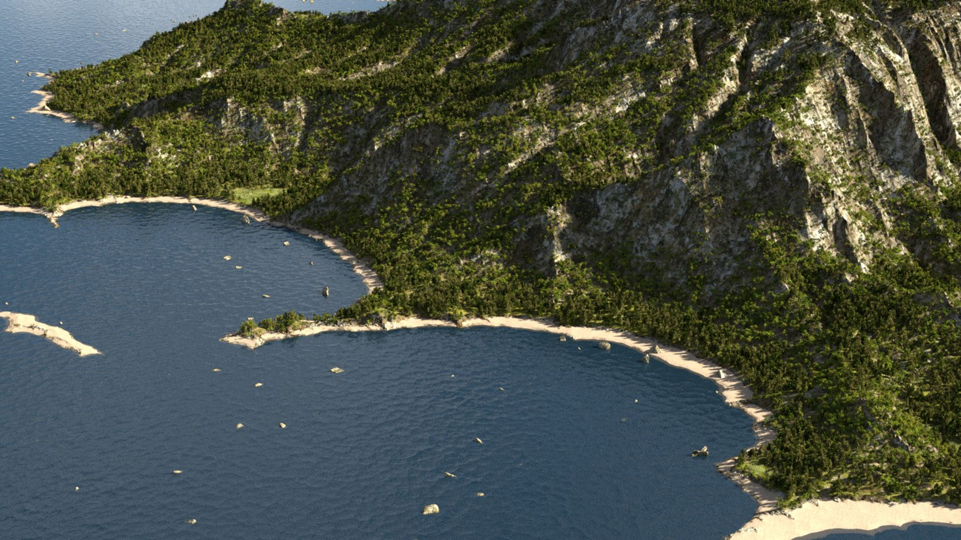 modelo 3d Isla del volcán en Blender - TurboSquid 1373364