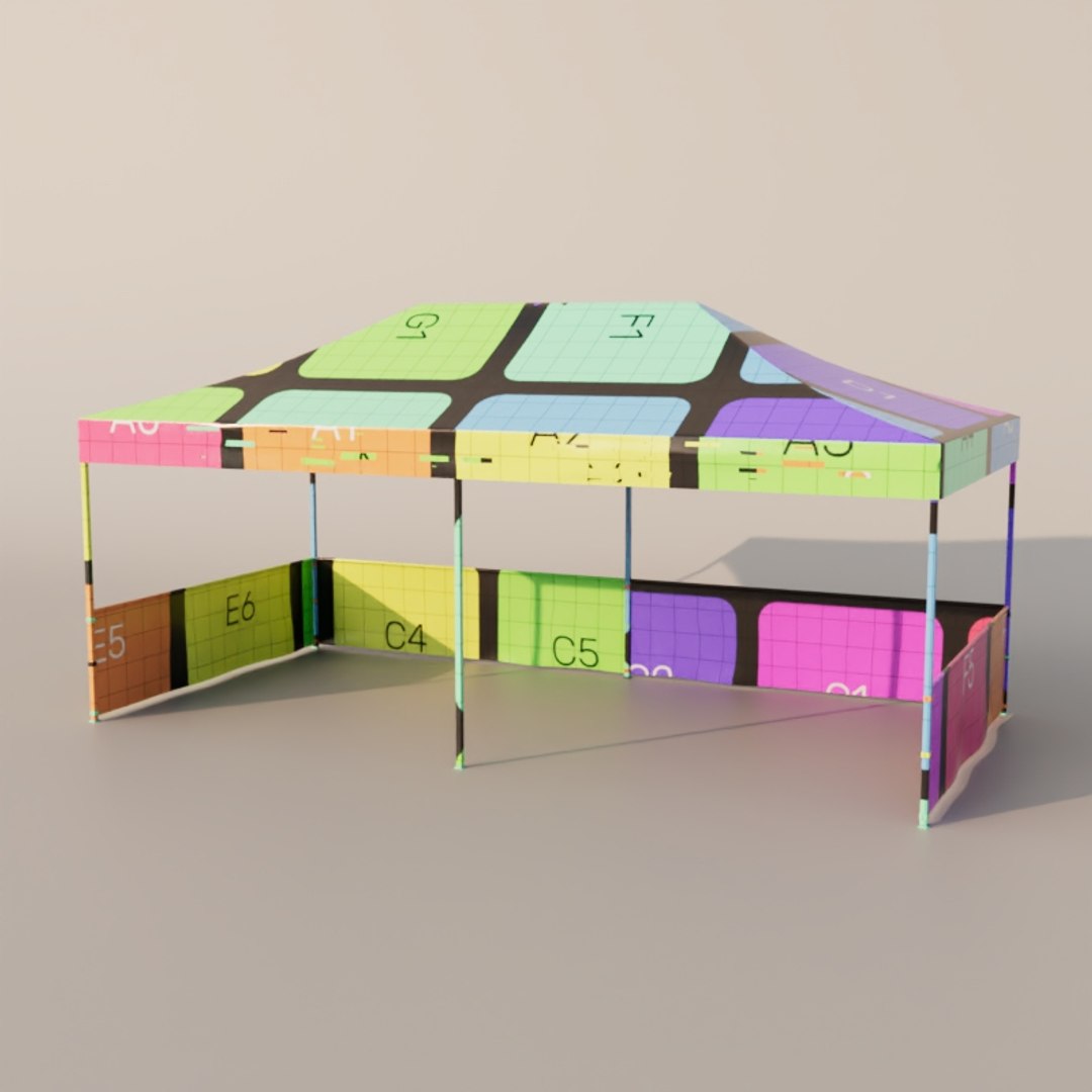 Free 3D Display Tent - TurboSquid 2263360