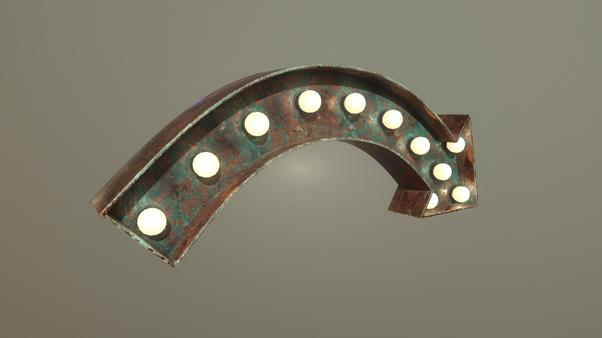 3D Vintage Arrow Sign - TurboSquid 1506108