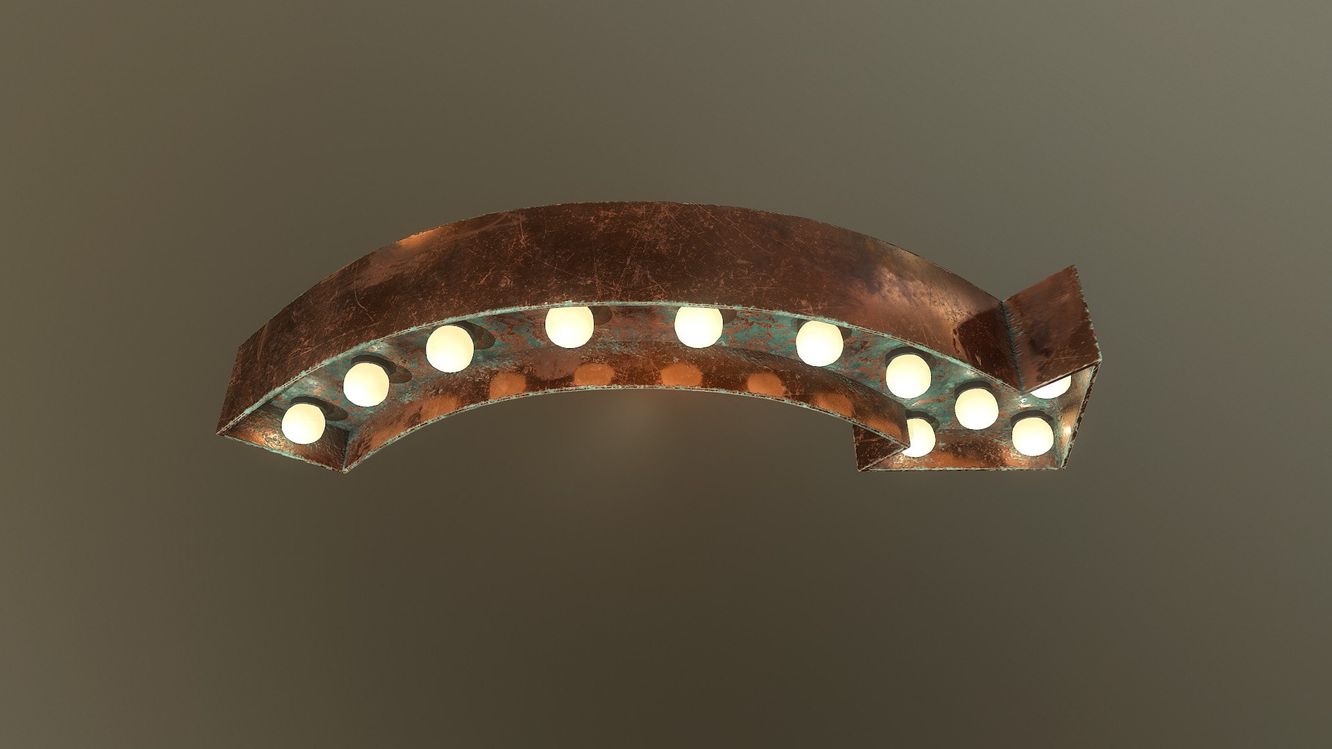 3D Vintage Arrow Sign - TurboSquid 1506108