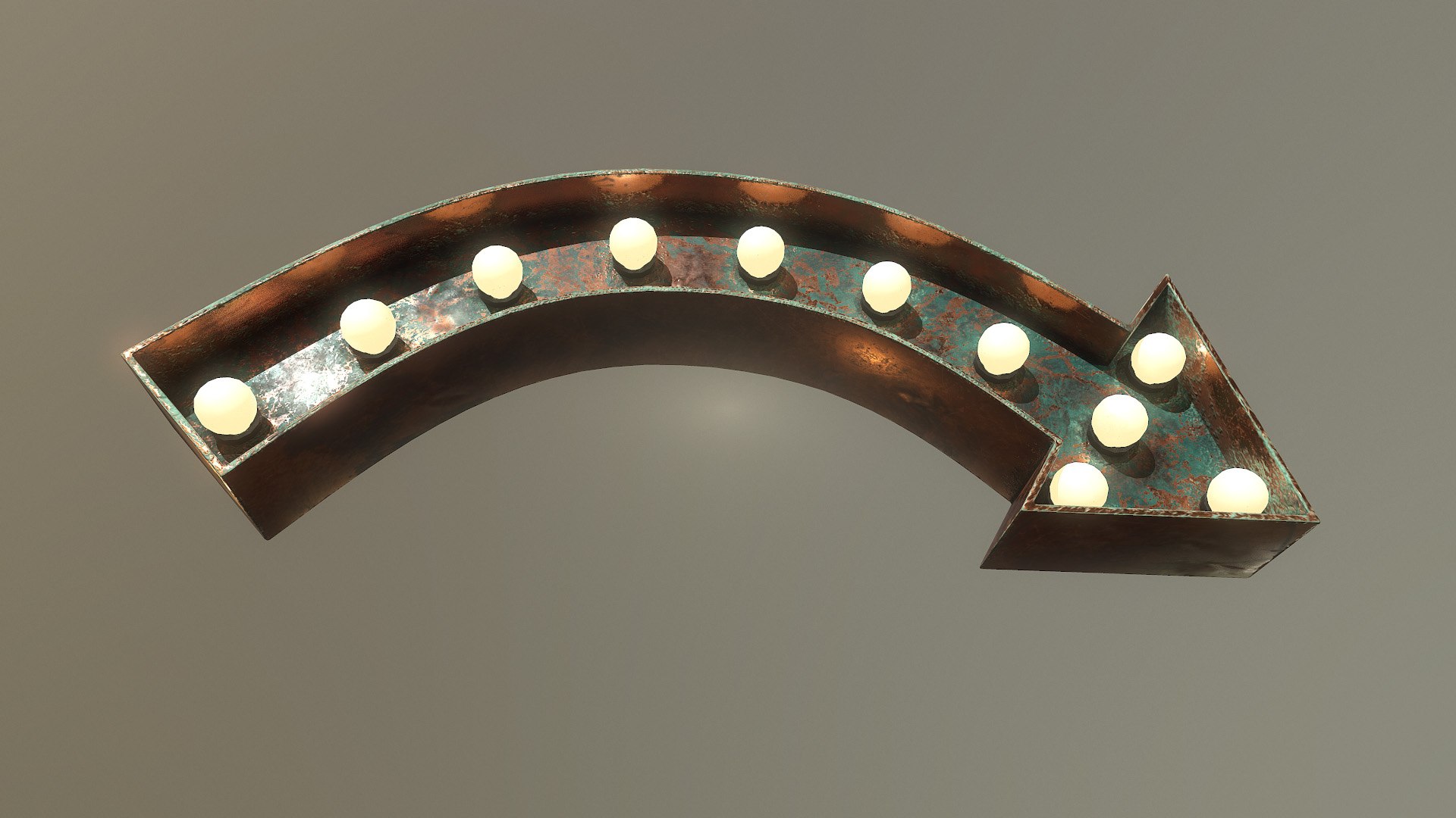 3D Vintage Arrow Sign - TurboSquid 1506108