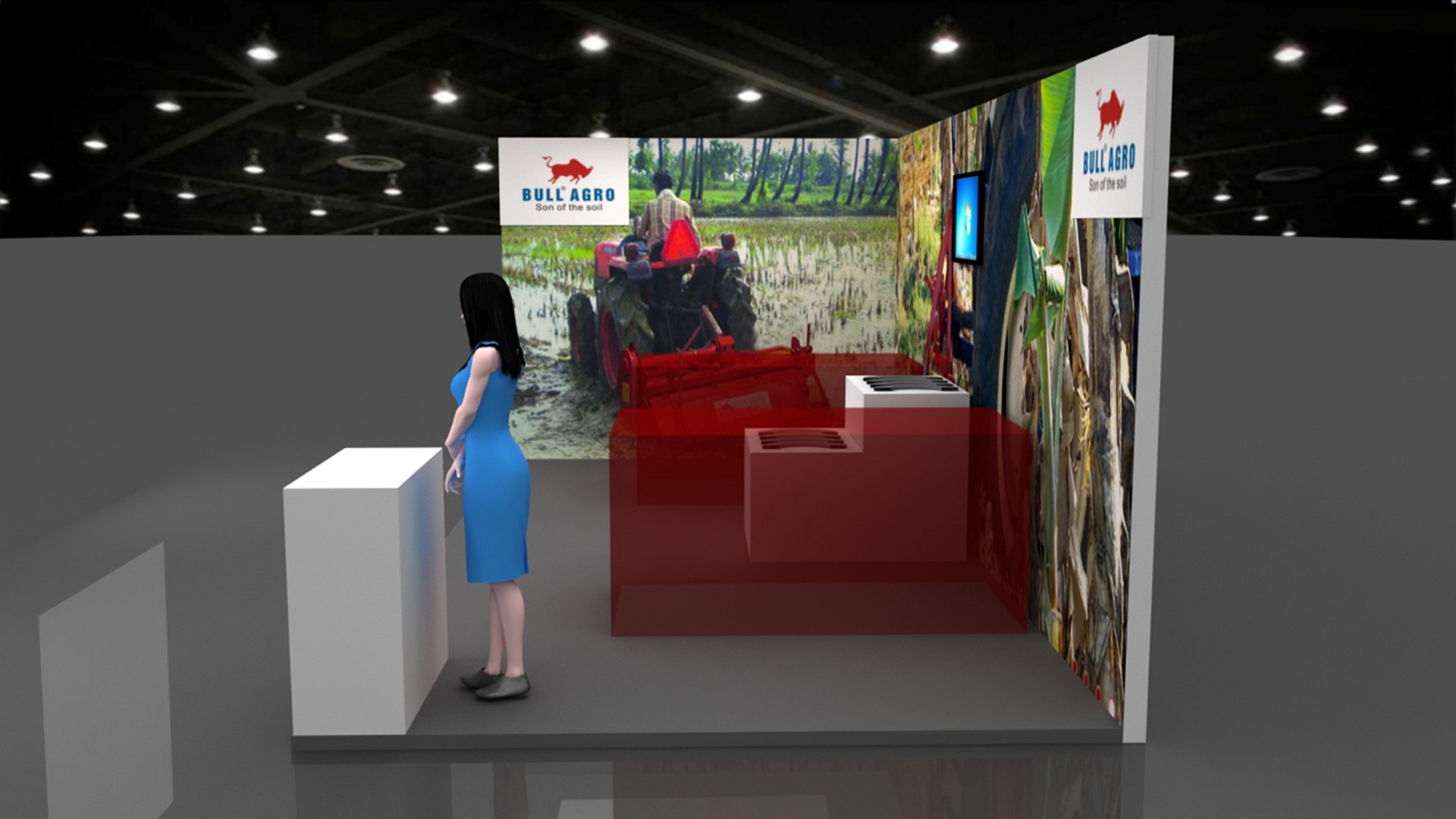 2 side open stand 3D model - TurboSquid 1990964