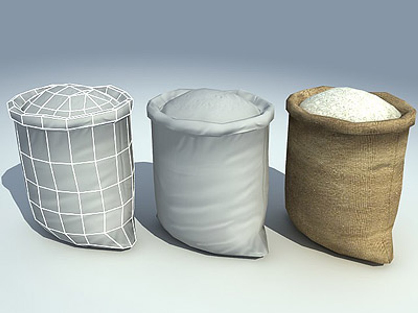 3d Rice Sack Model