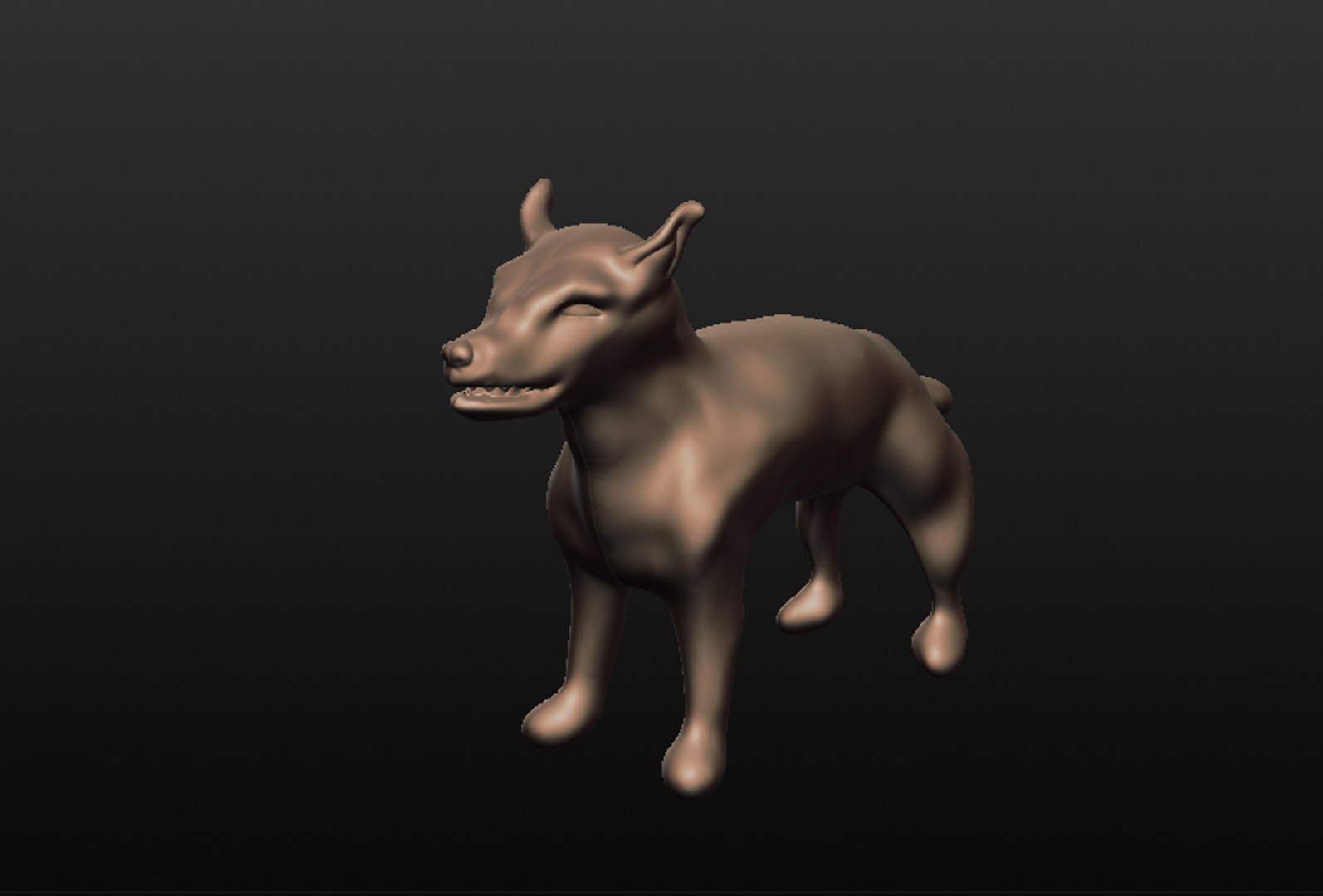 3d wolf model