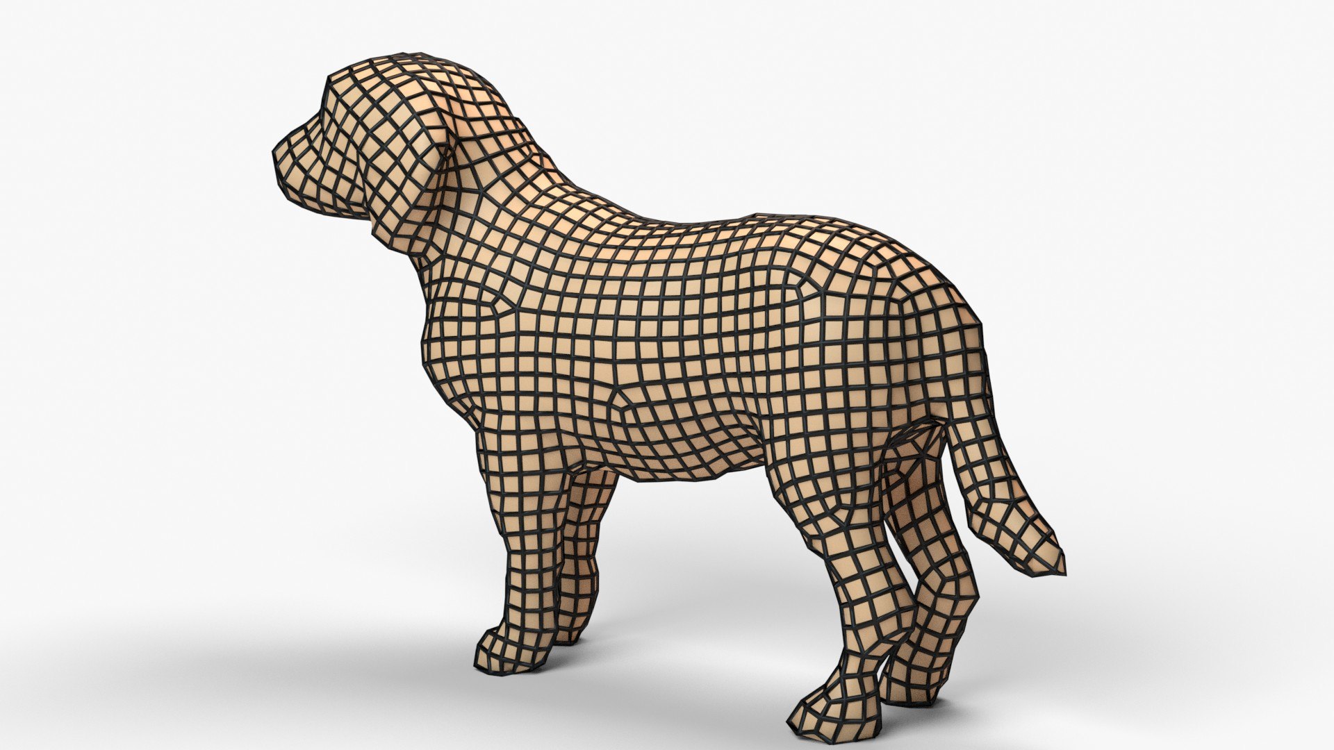 Figurine Standing Dog 3D Model - TurboSquid 1769388