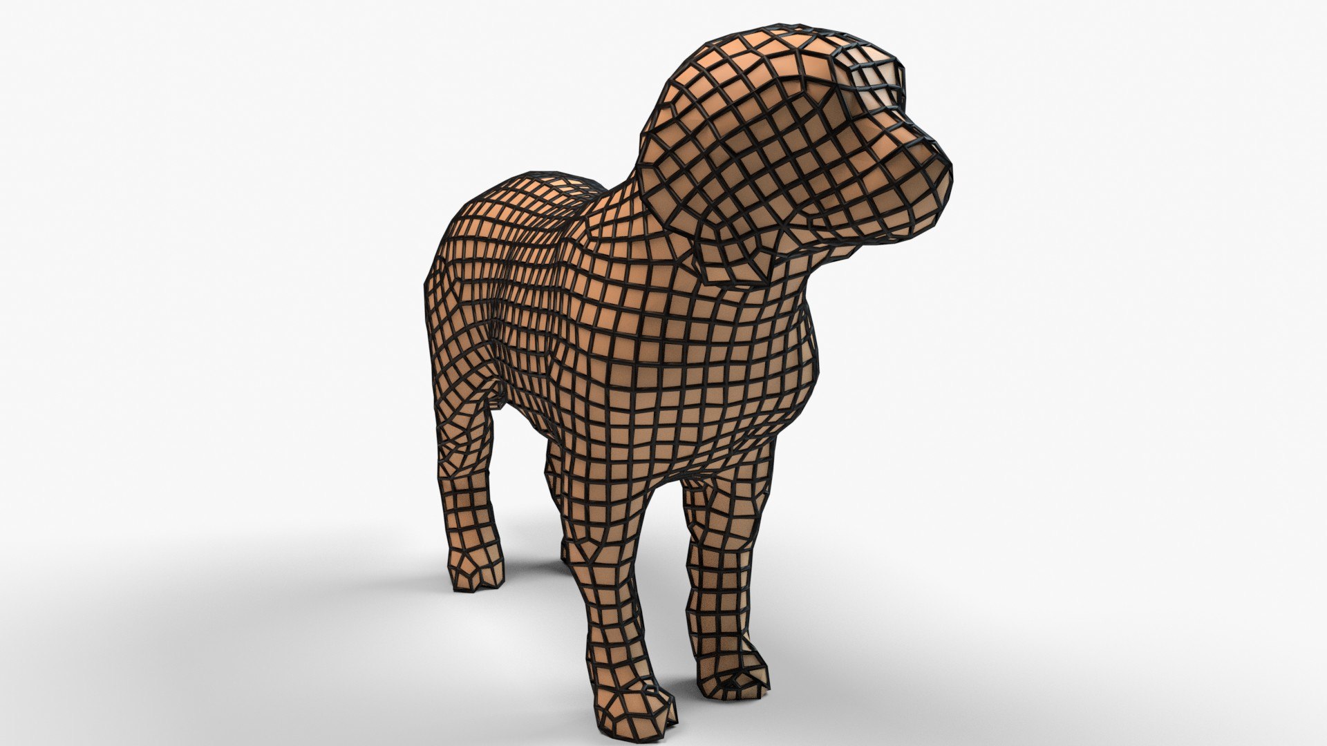 Figurine Standing Dog 3D Model - TurboSquid 1769388