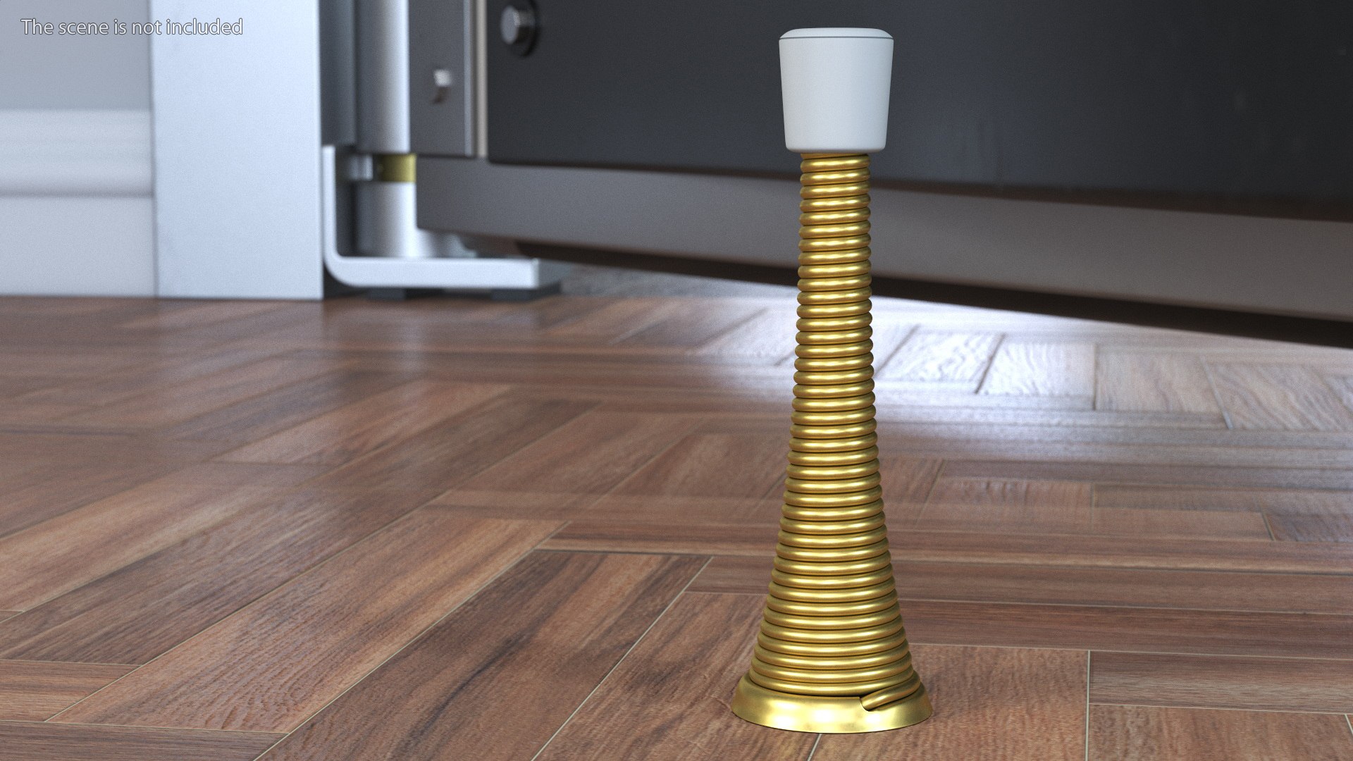Spring Door Stopper Gold 3D Model - TurboSquid 2131796
