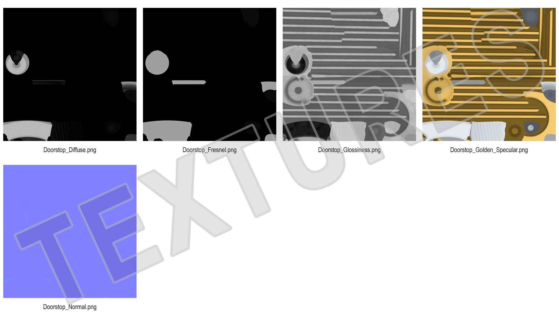 Spring Door Stopper Gold 3D Model - TurboSquid 2131796