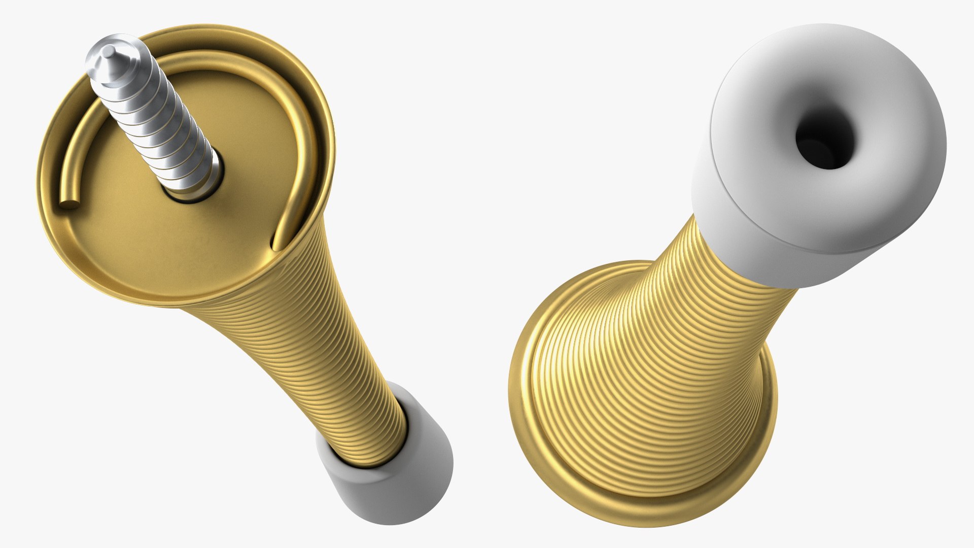 Spring Door Stopper Gold 3D Model - TurboSquid 2131796