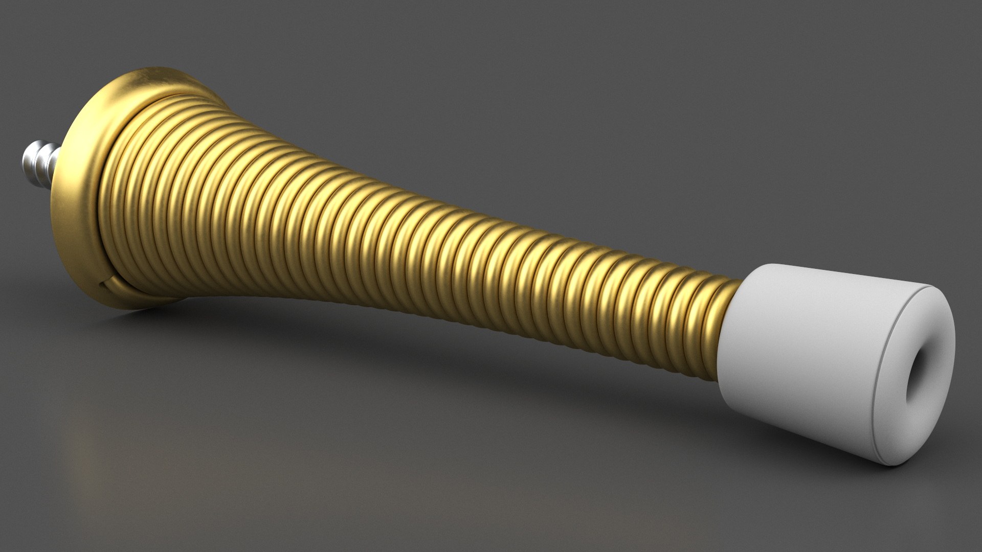 Spring Door Stopper Gold 3D Model - TurboSquid 2131796