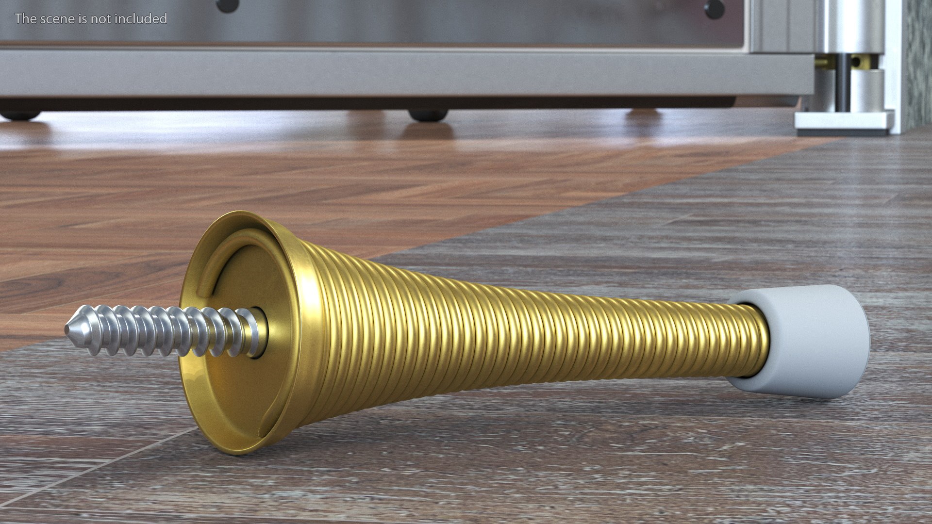 Spring Door Stopper Gold 3D Model - TurboSquid 2131796