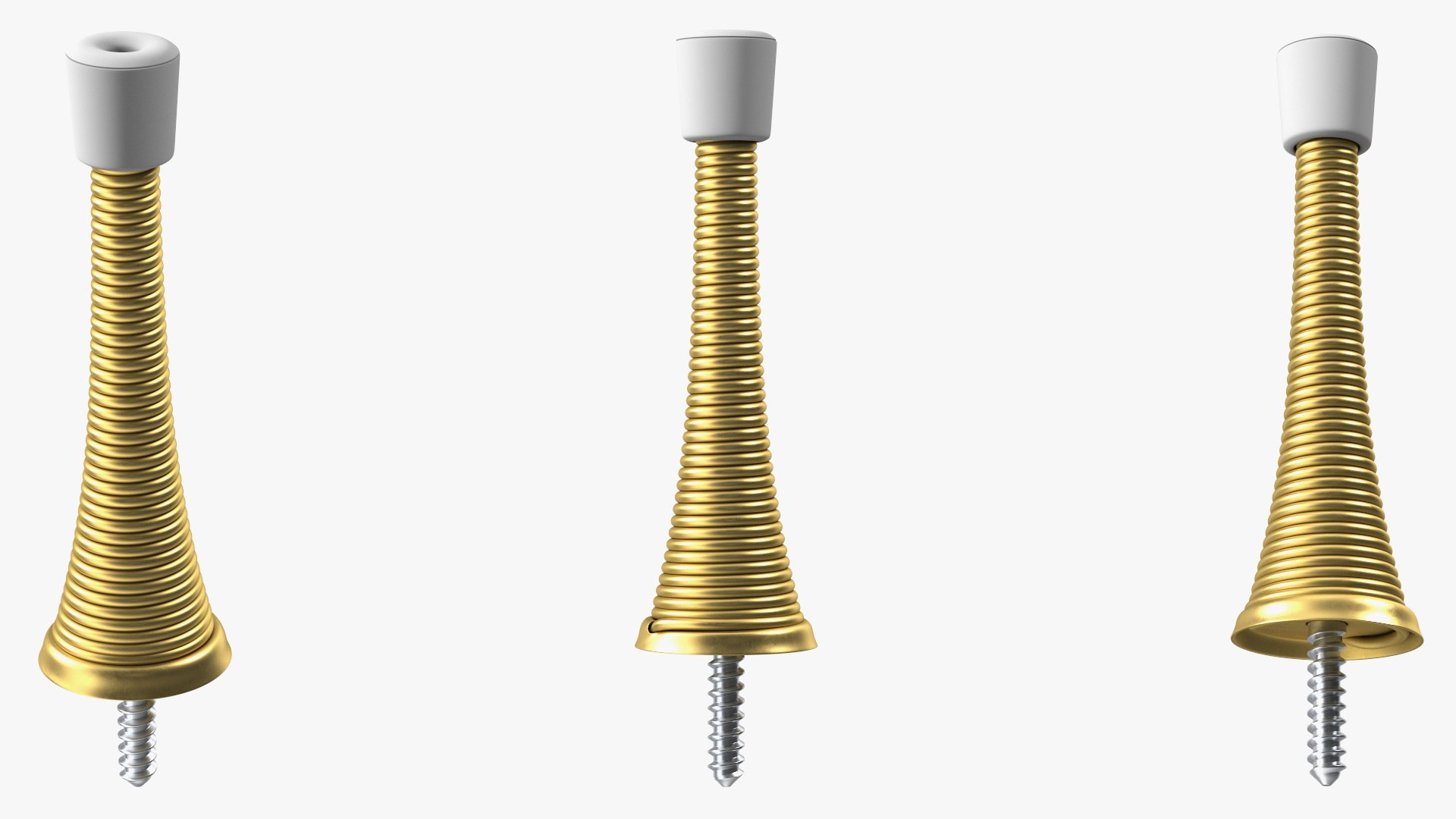 Spring Door Stopper Gold 3D Model - TurboSquid 2131796