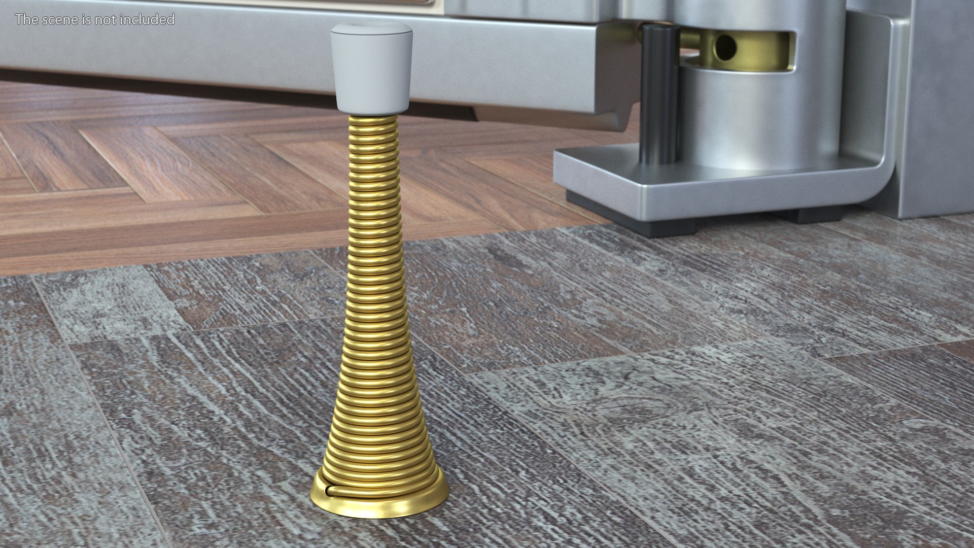 Spring Door Stopper Gold 3D Model - TurboSquid 2131796