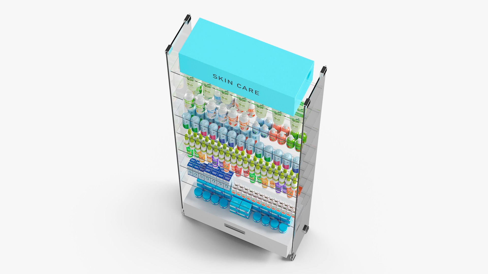Skin Care Products Store Shelf 3D Model - TurboSquid 2368961