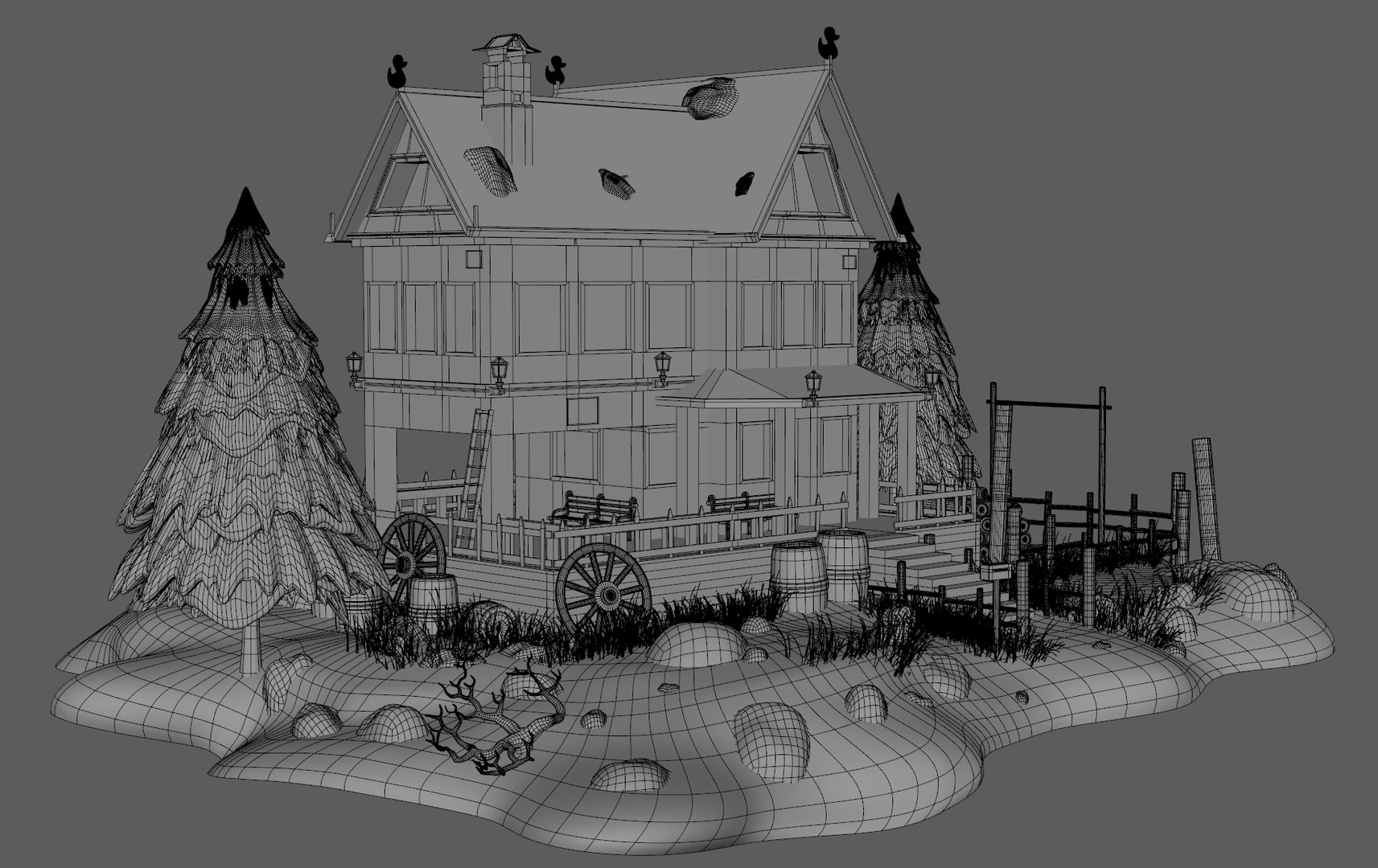 3D snow house mountain model - TurboSquid 1253787