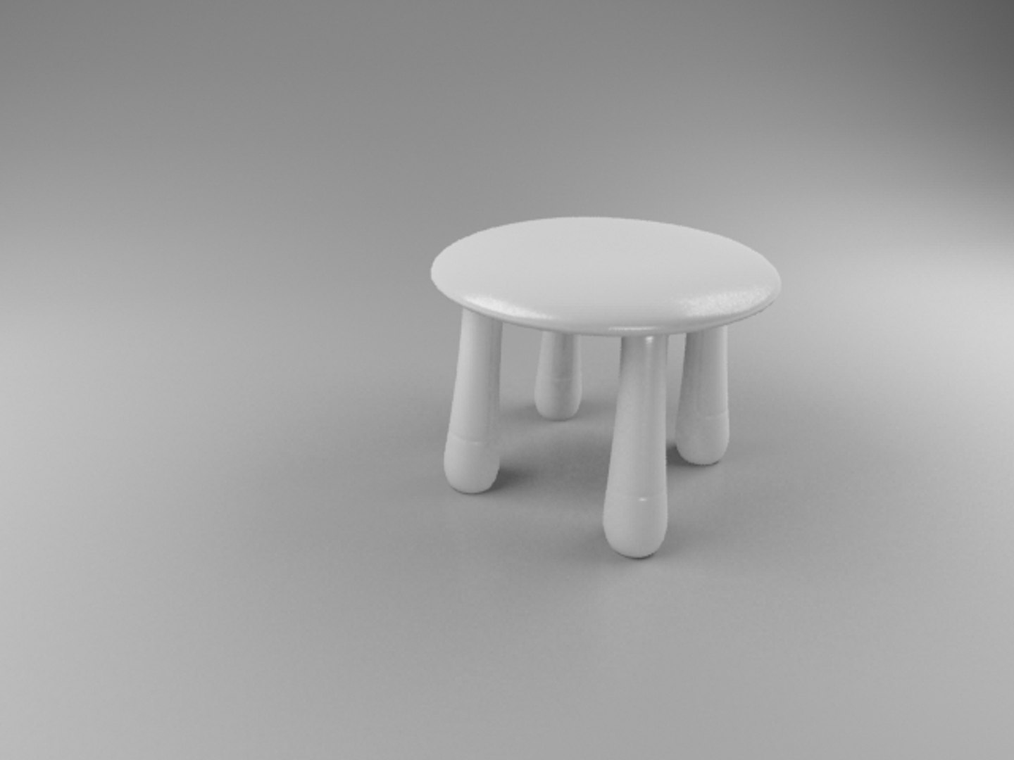 3d Small Wood Chair Model