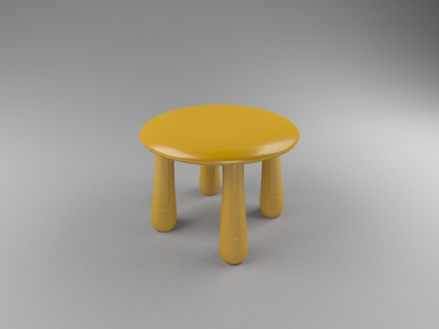 3d Small Wood Chair Model