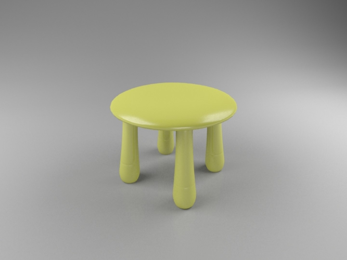 3d Small Wood Chair Model