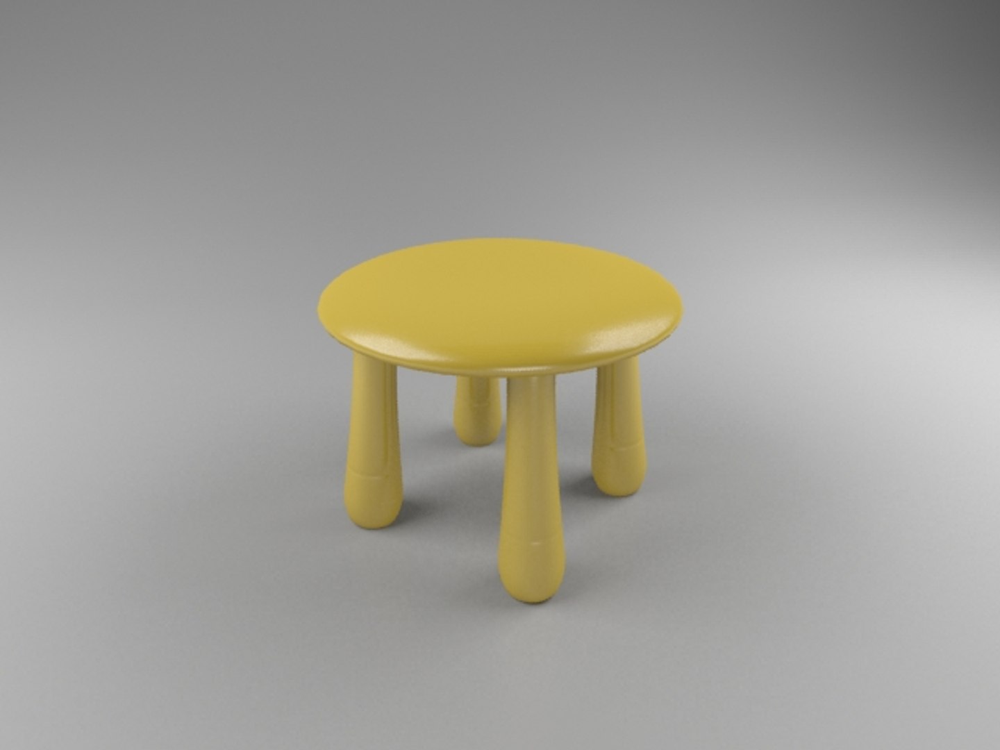 3d Small Wood Chair Model