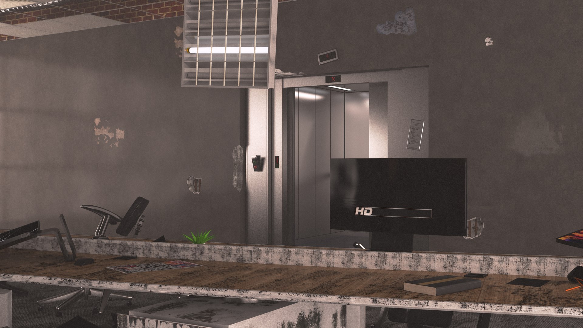 After The Storm In The Office 3D Model - TurboSquid 1977190