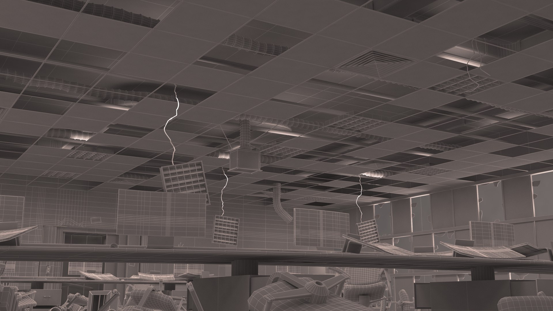 After The Storm In The Office 3D Model - TurboSquid 1977190
