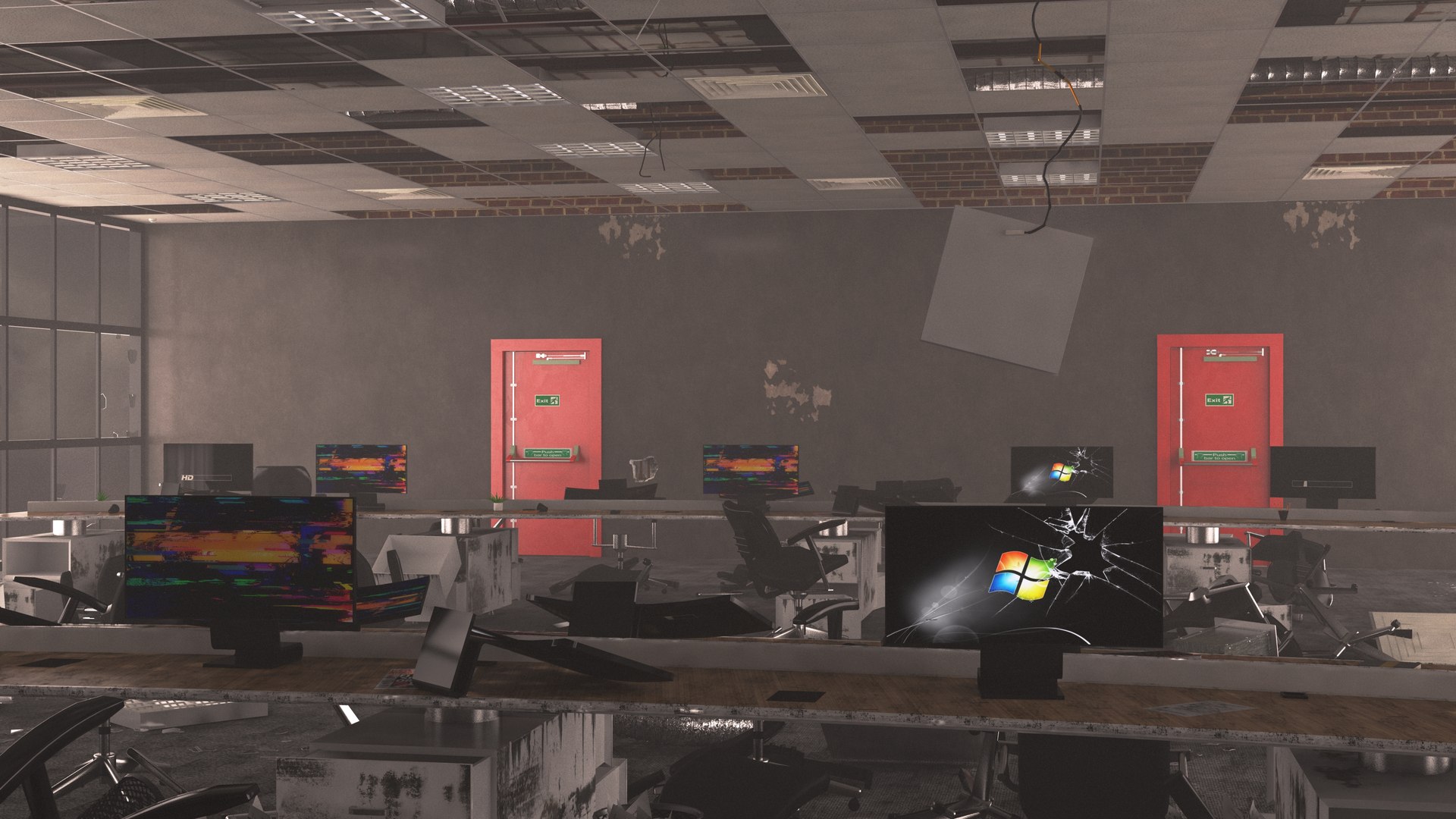 After The Storm In The Office 3D Model - TurboSquid 1977190