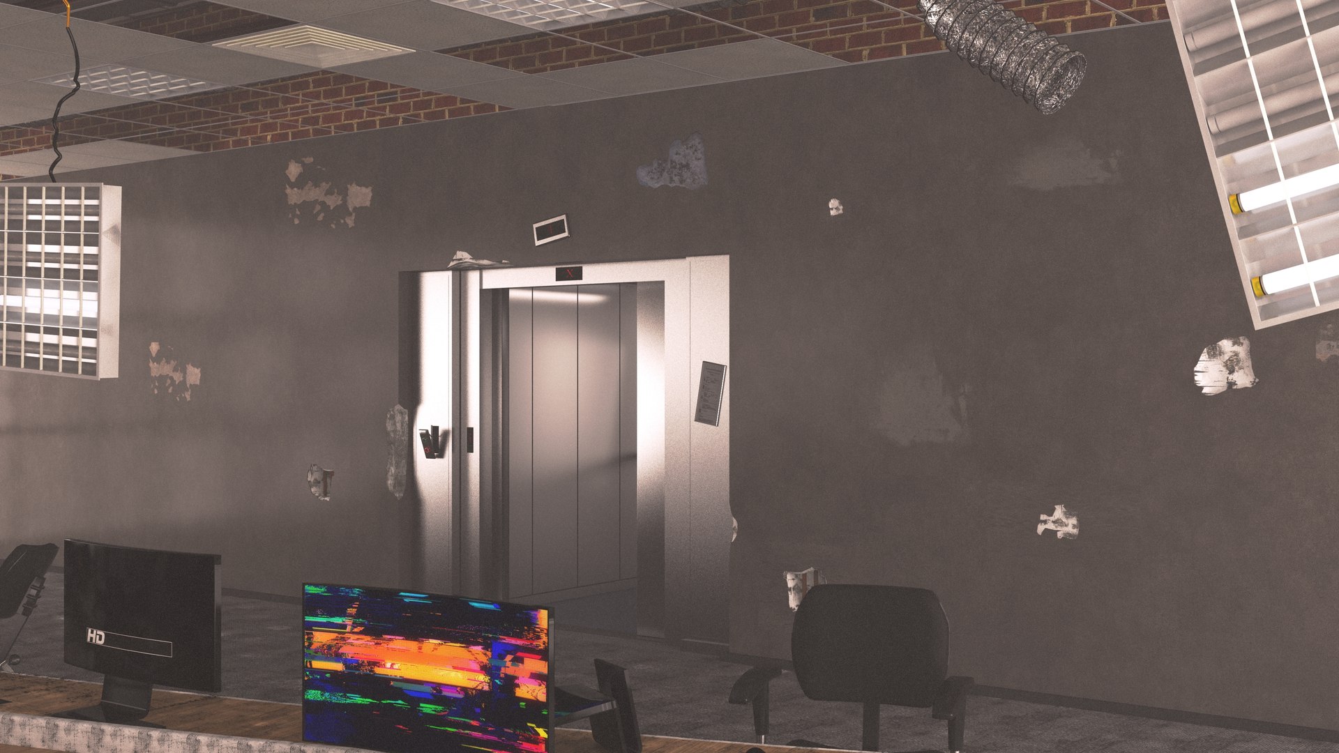 After The Storm In The Office 3D Model - TurboSquid 1977190