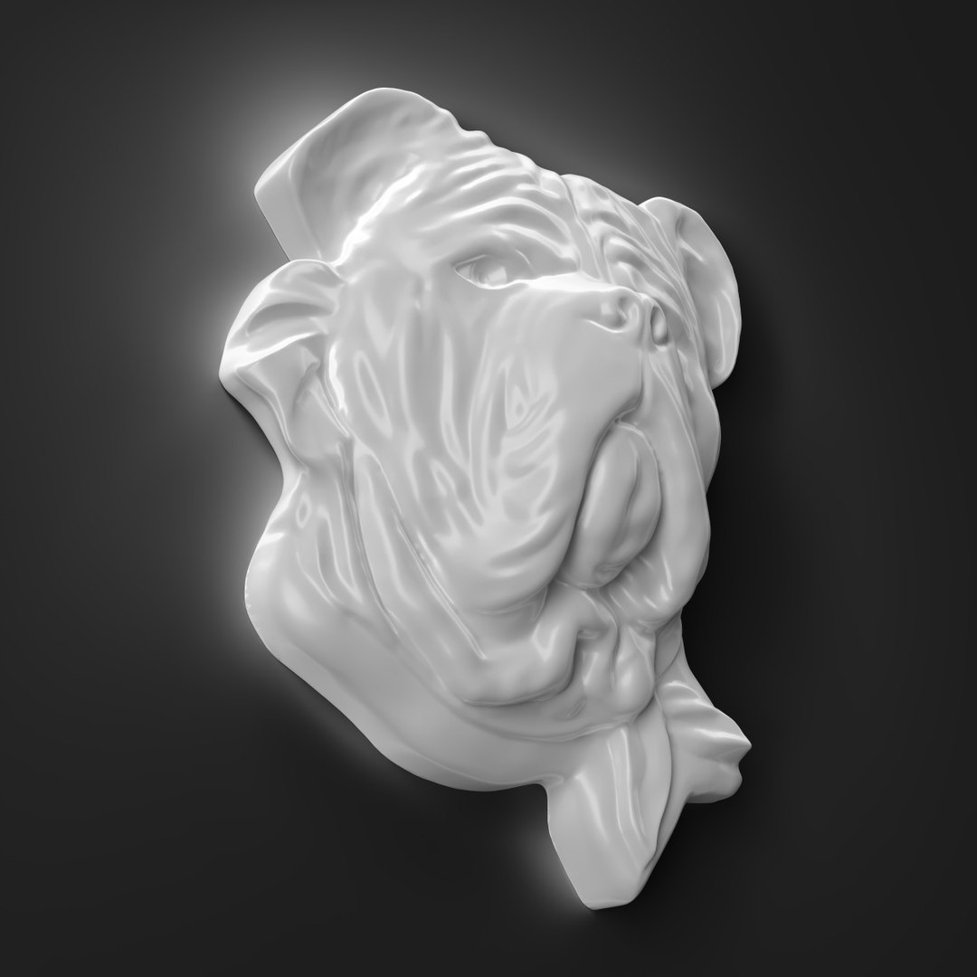 Relief sculpture dogs model - TurboSquid 1400591