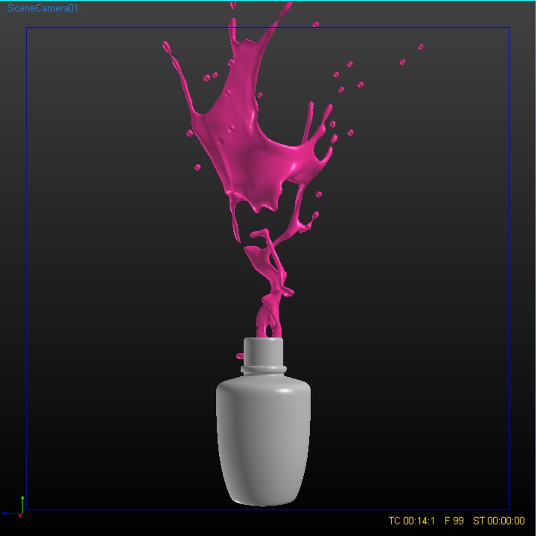 3D paint splashes model - TurboSquid 1347169