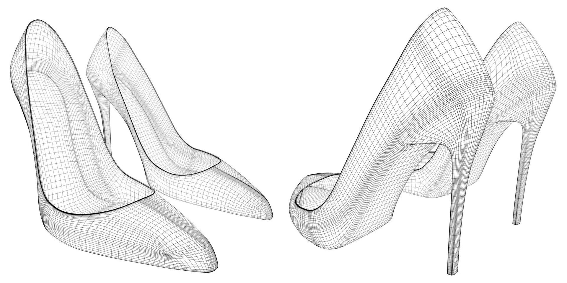 3D Red Shoes 1 Model - TurboSquid 1349729
