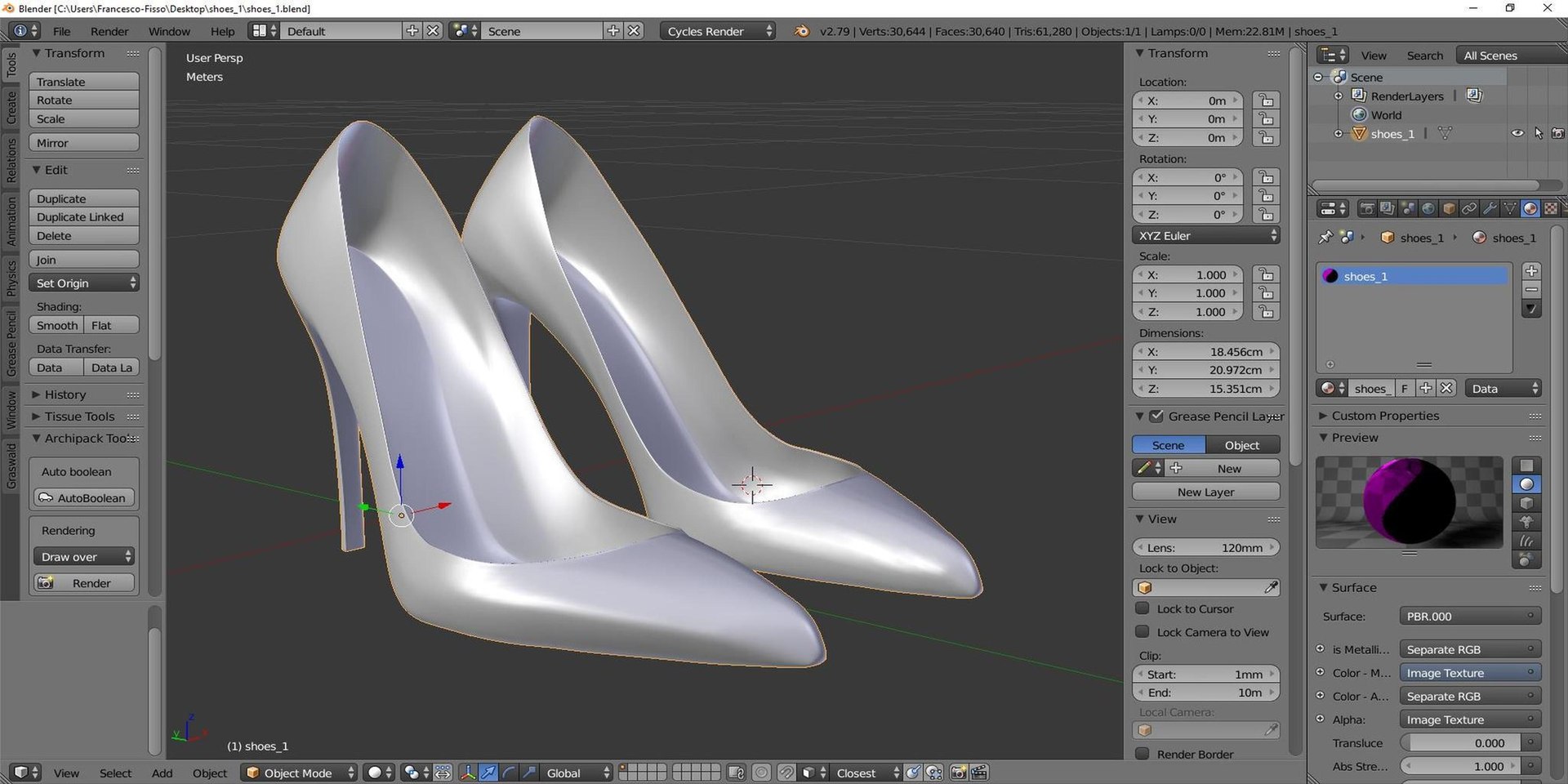 3D Red Shoes 1 Model - TurboSquid 1349729