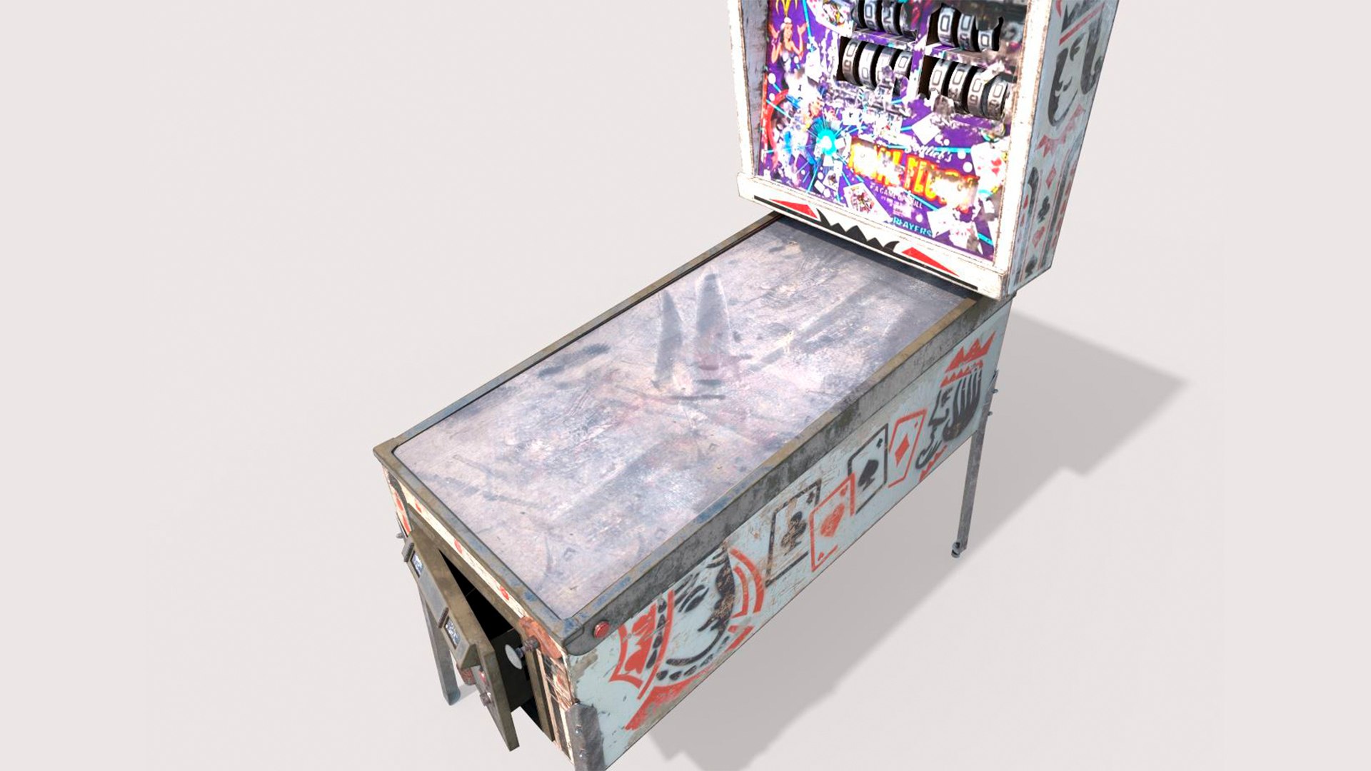 3D Old Pinball Machine - TurboSquid 2224590
