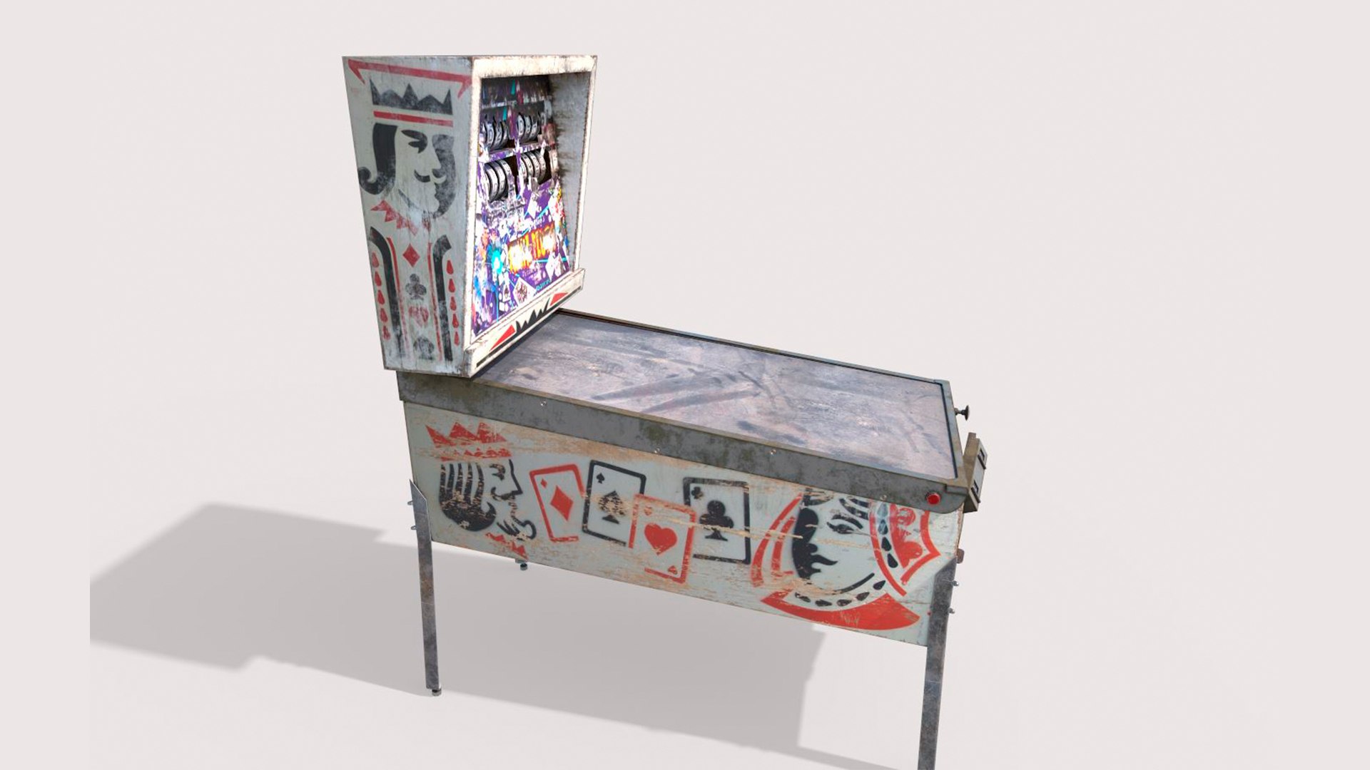 3D Old Pinball Machine - TurboSquid 2224590