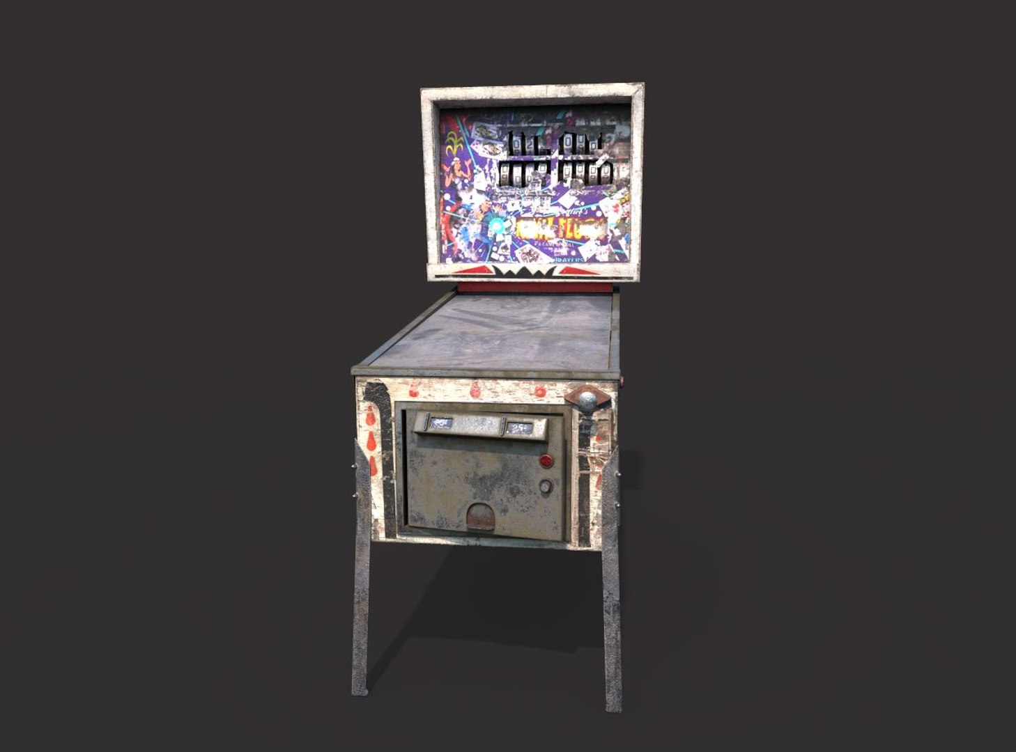 3D Old Pinball Machine - TurboSquid 2224590