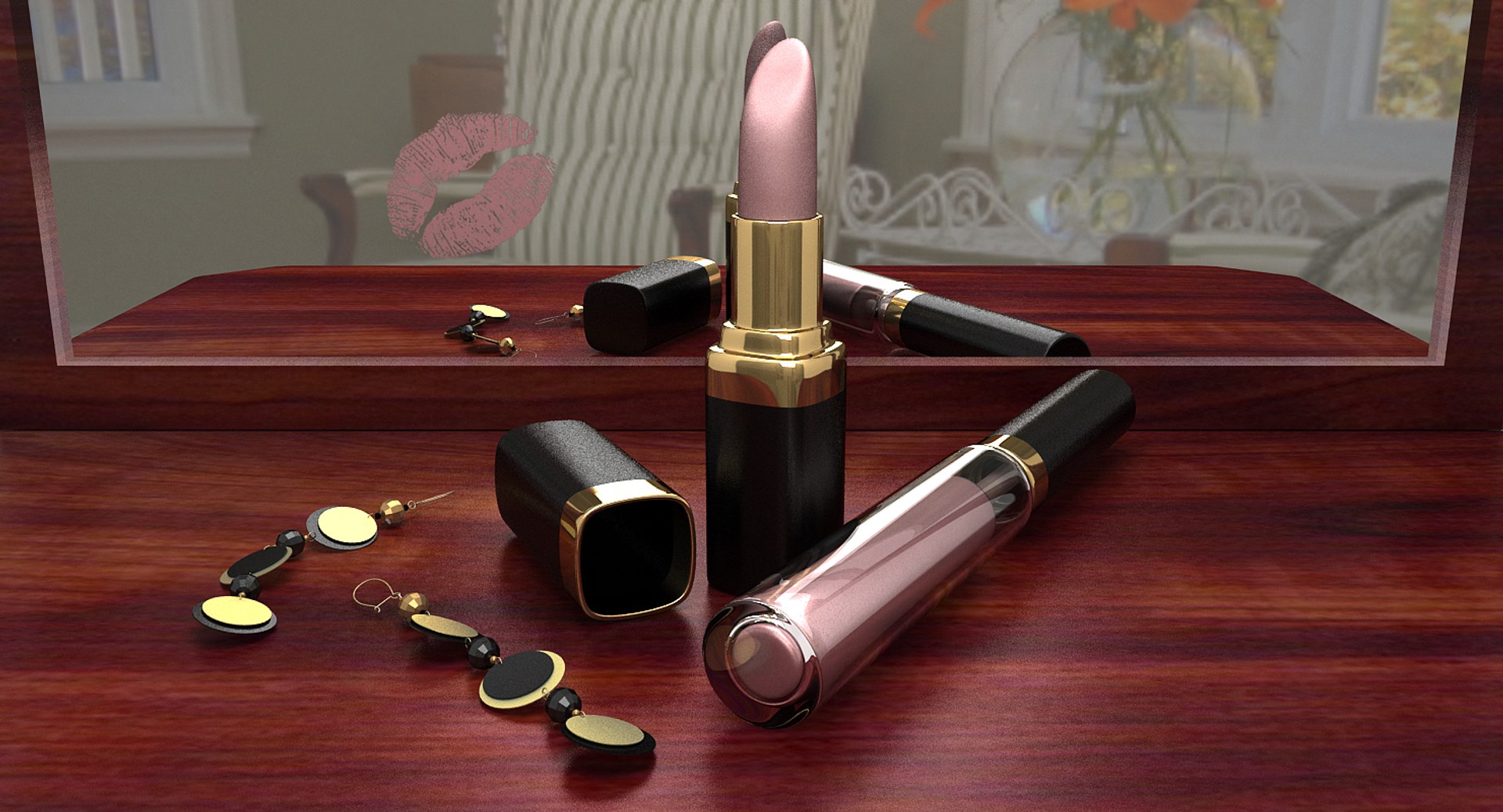 Lipsticks Lips Obj