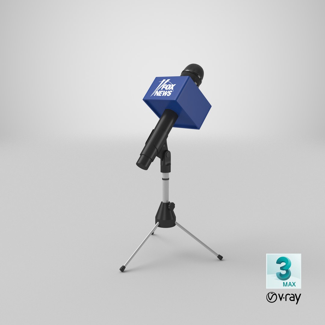 Fox News Microphone 3D model - TurboSquid 2008316