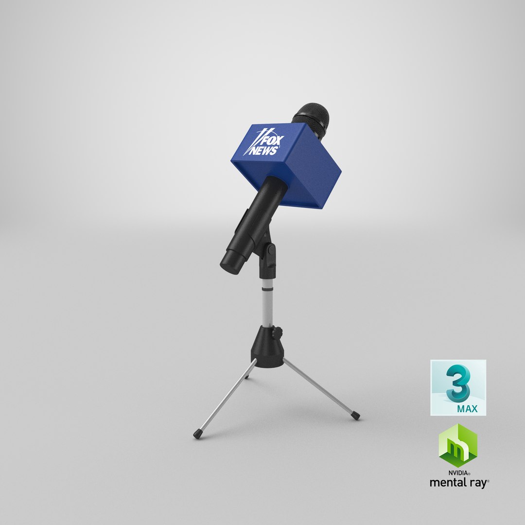 Fox News Microphone 3D model - TurboSquid 2008316