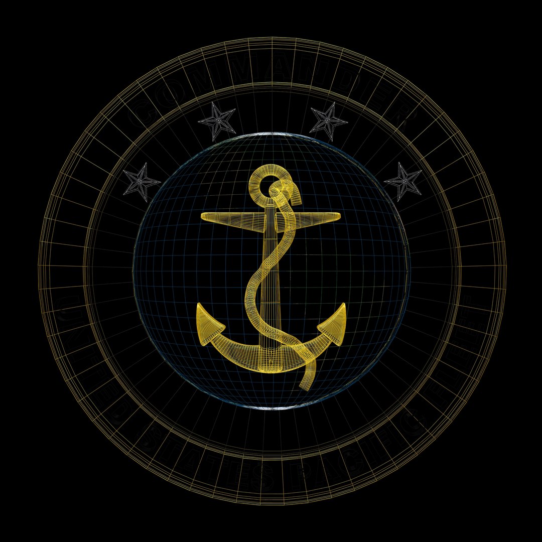 3D Model Commander Pacific Fleet Seal - TurboSquid 2259343