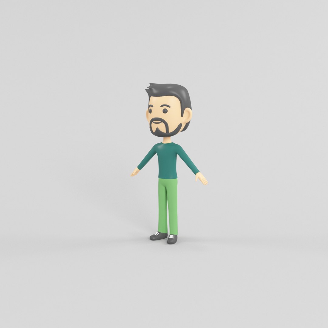 Cartoon Style Character 36 3D Model - TurboSquid 2520536