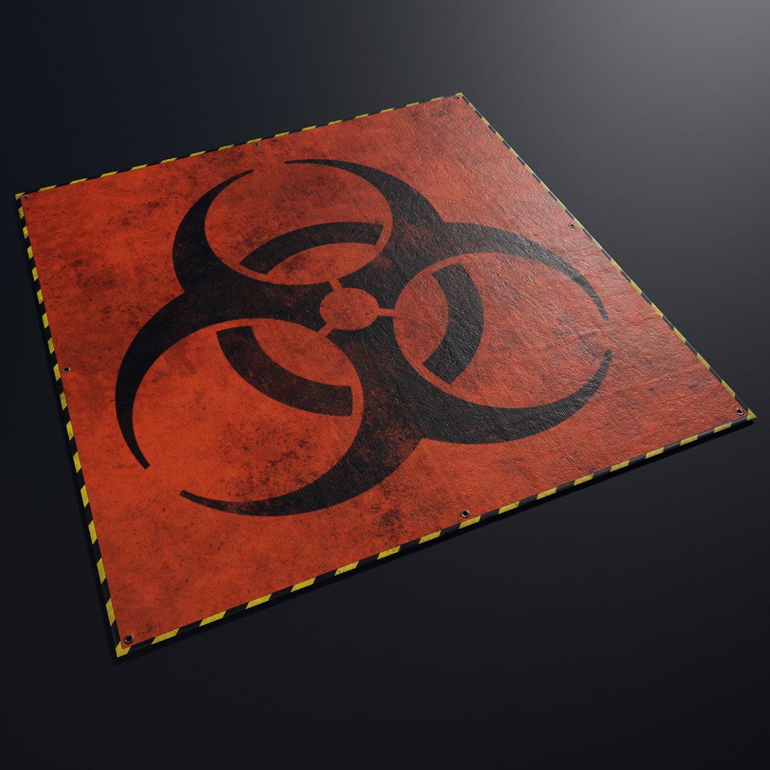3D Tarpaulin Biohazard Radiation - TurboSquid 1379167