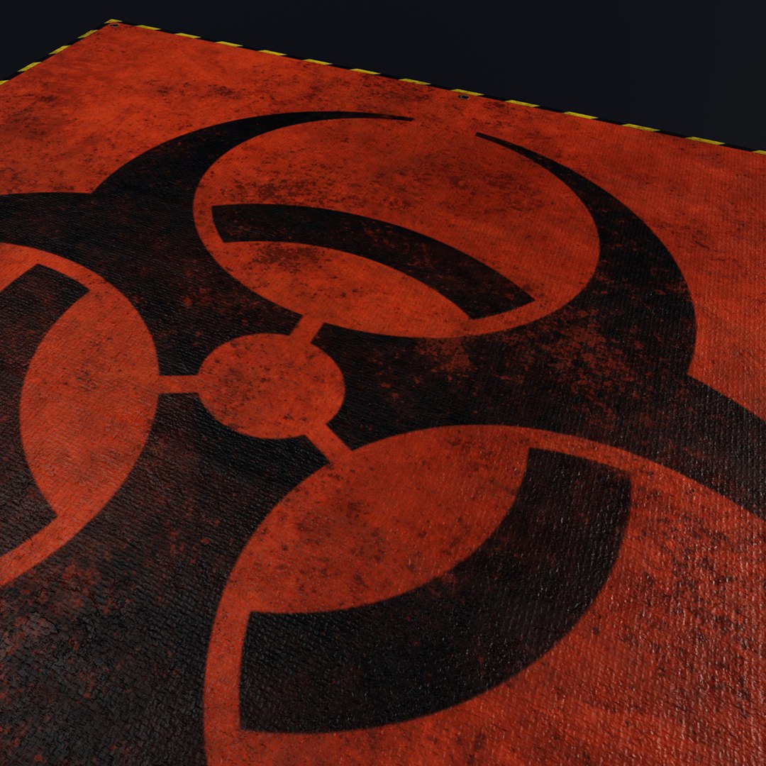 3D Tarpaulin Biohazard Radiation - TurboSquid 1379167