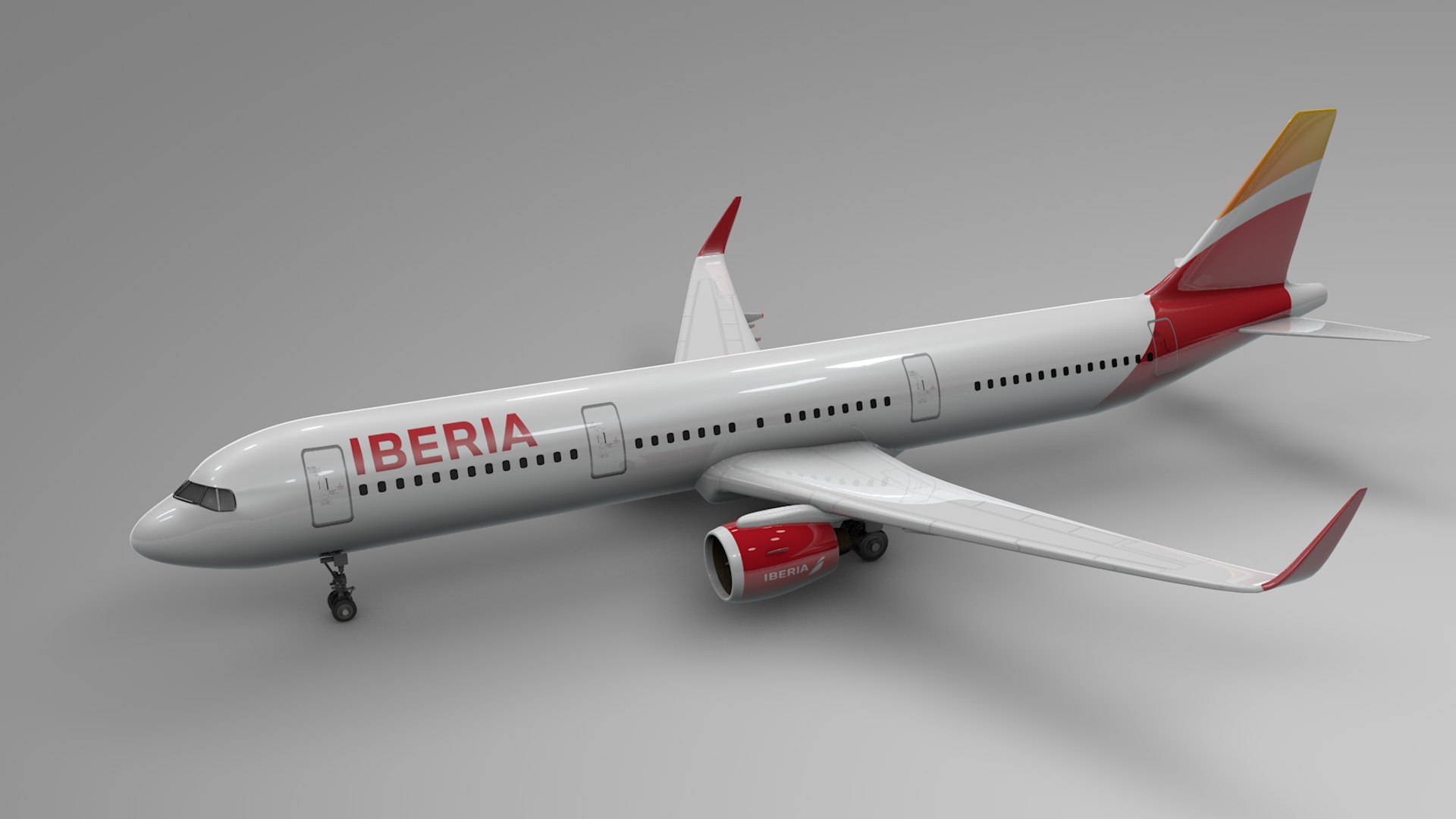 Airbus A321 Neo Iberia Model - TurboSquid 1443151