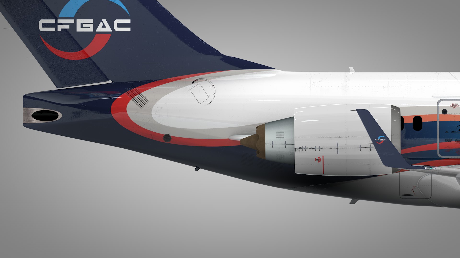 3D China Flight General Aviation Company CFGAC COMAC ARJ21-700 L1905 ...