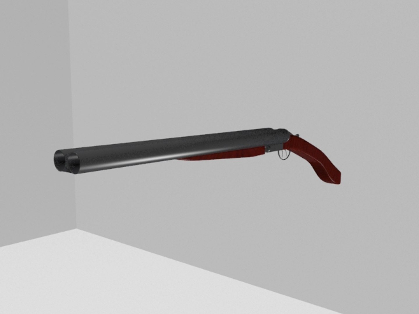 Double Barrel Shotgun 3d Model