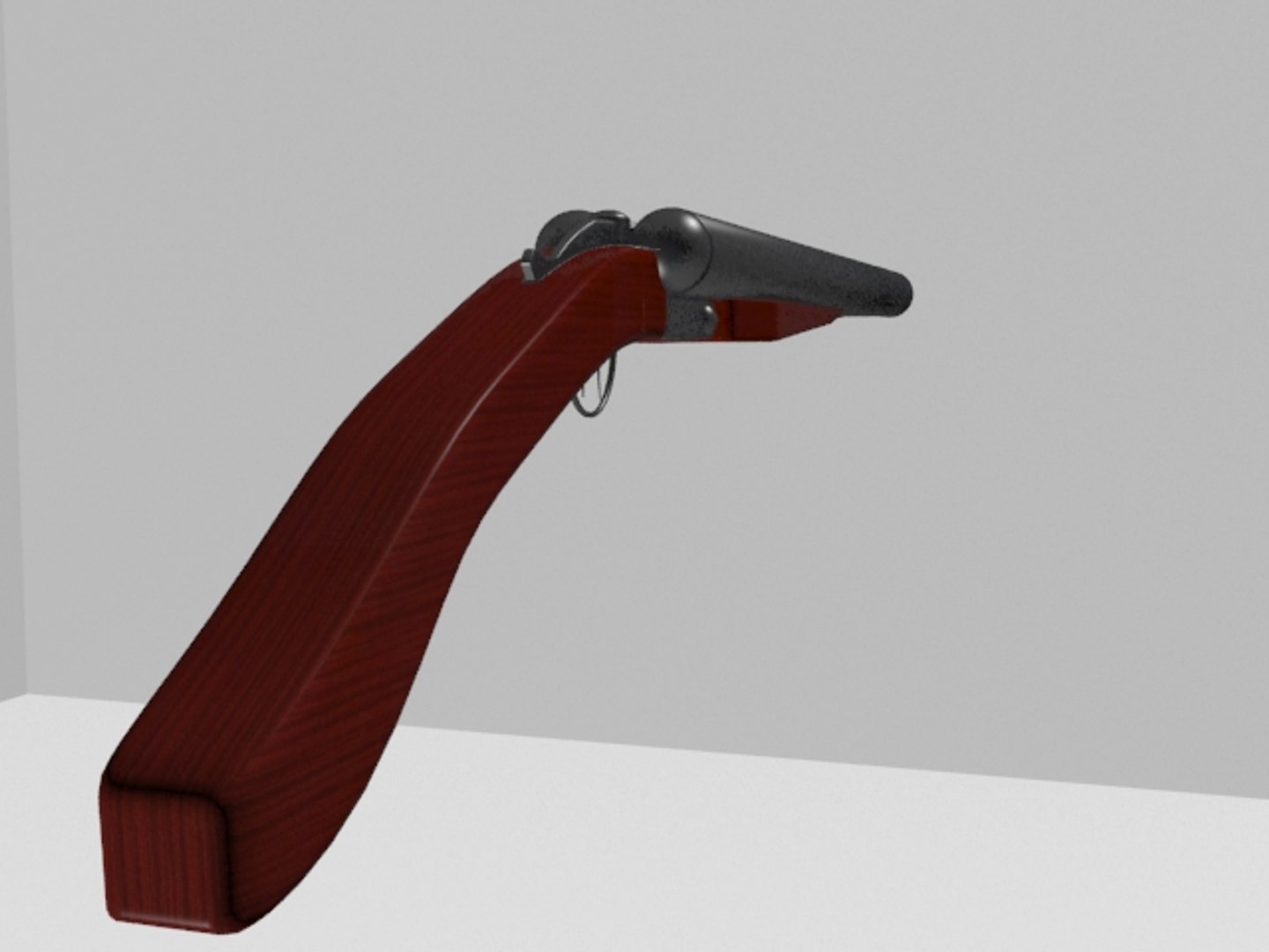 Double Barrel Shotgun 3d Model