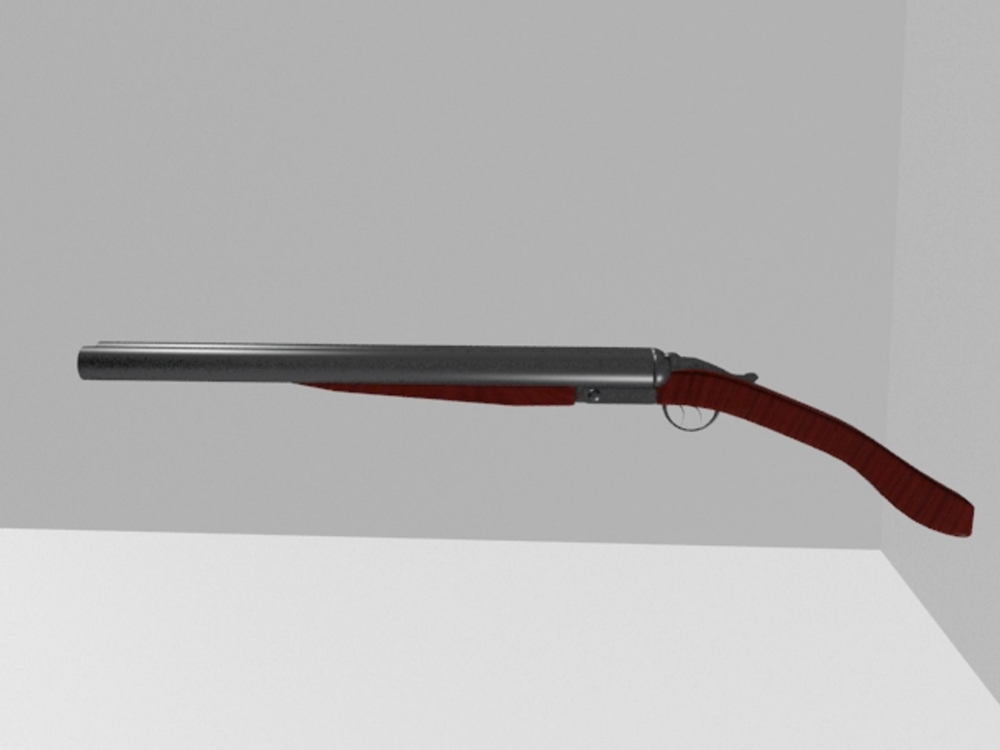 Double Barrel Shotgun 3d Model